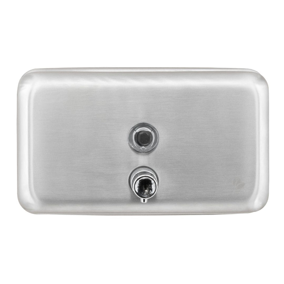 Dryflow 1200ml Horizontal Stainless Steel Liquid Soap Dispenser